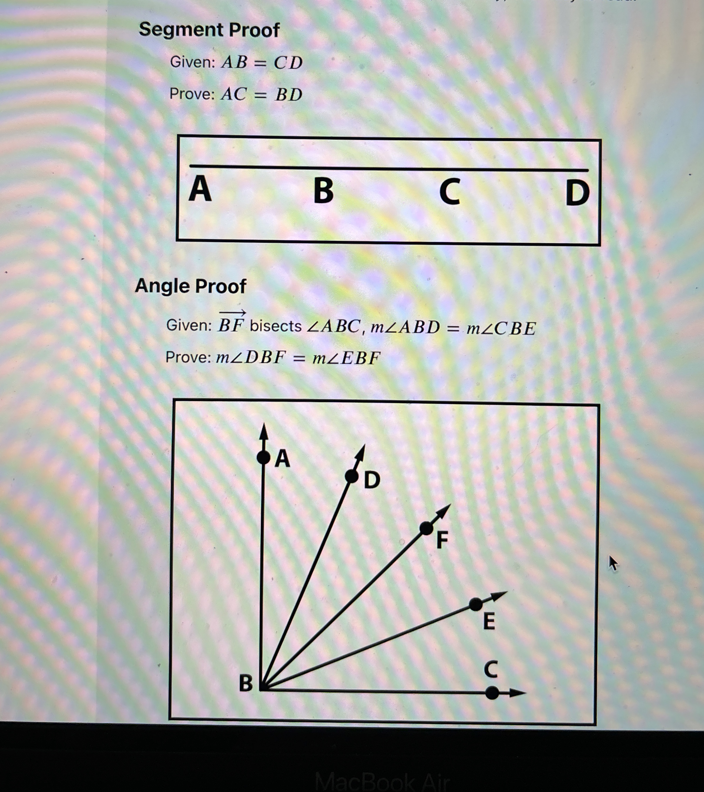 Solved Segment ProofGiven: AB=CDProve: AC=BDAngle | Chegg.com