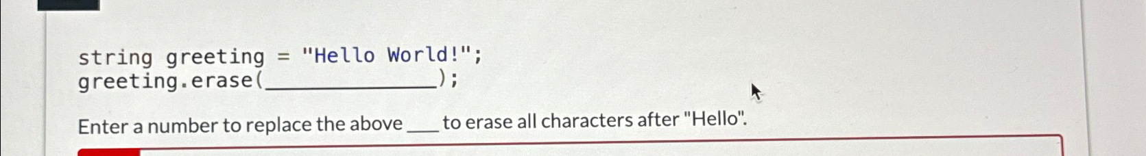 Solved string greeting = ﻿"Hello | Chegg.com