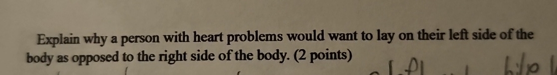 Solved Explain why a person with heart problems would want | Chegg.com