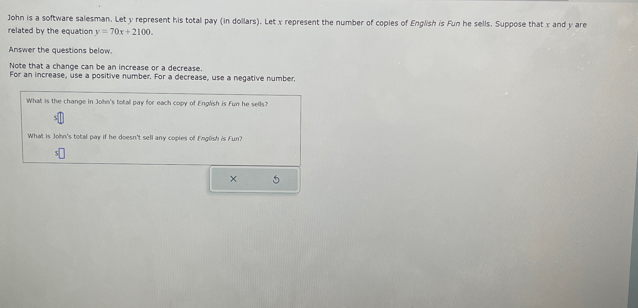 Solved John is a software salesman. Let y ﻿represent his | Chegg.com