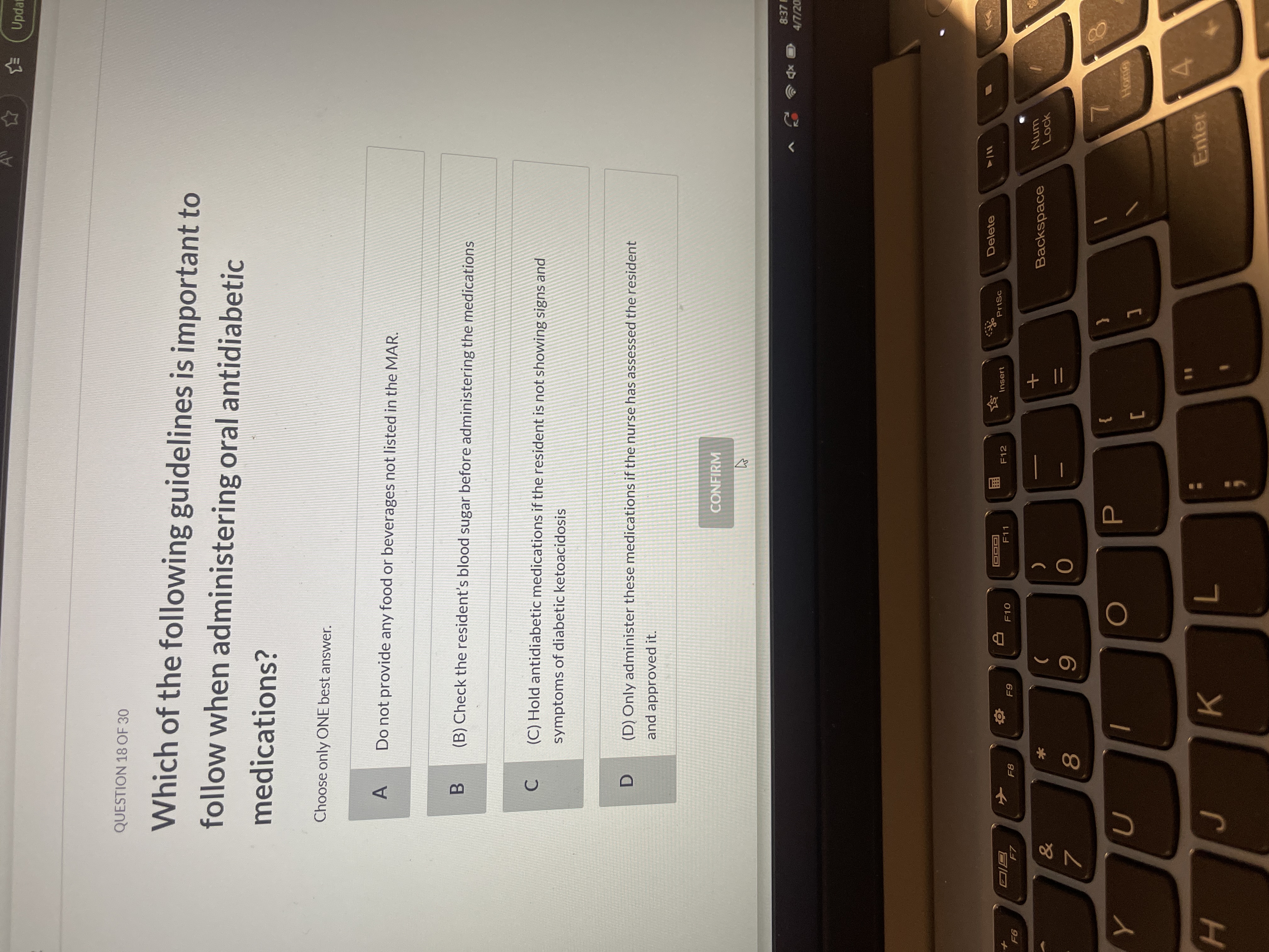 Solved QUESTION 18 ﻿OF 30 ﻿Which of the following guidelines | Chegg.com