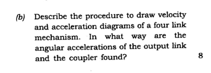 Solved (b) ﻿Describe the procedure to draw velocity and | Chegg.com