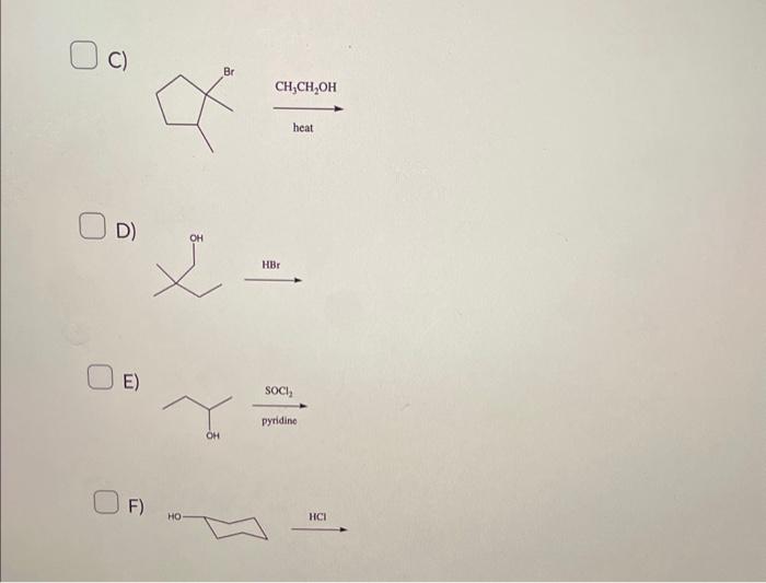 Solved Which of the following reactions occurs through a | Chegg.com