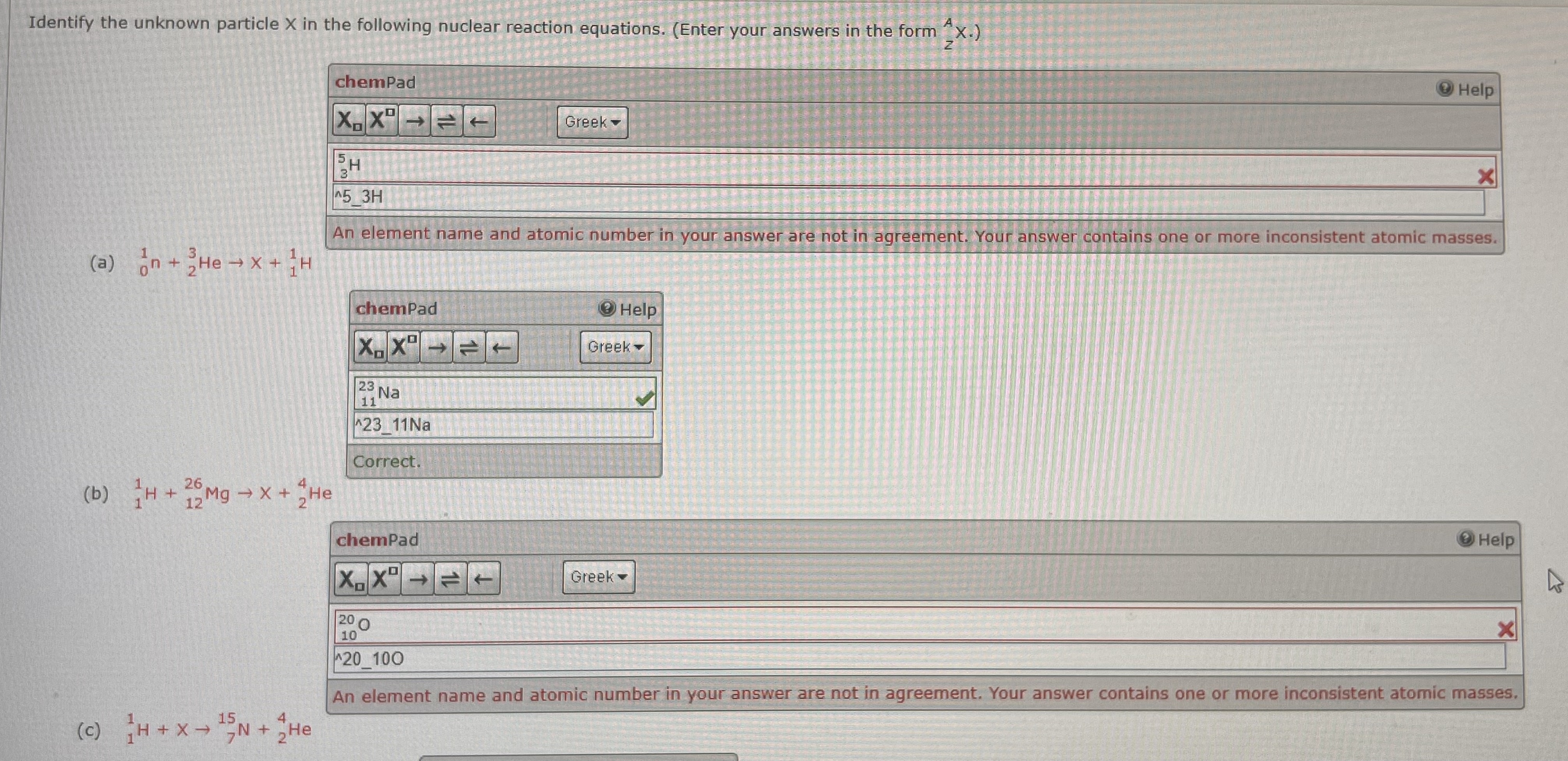 Solved Identify the unknown particle x ﻿in the following | Chegg.com