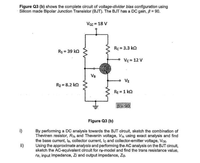 Solved Figure Q3 (b) shows the complete circuit of | Chegg.com