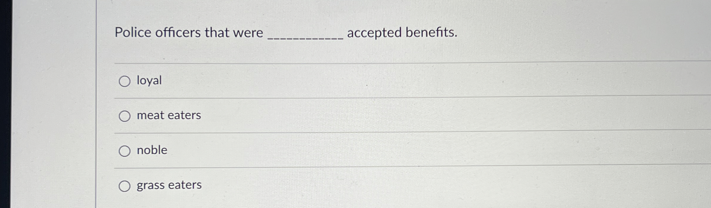 Solved Police officers that were ﻿accepted | Chegg.com