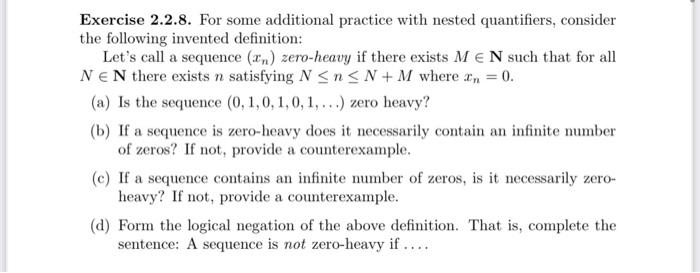 Solved Exercise 2.2.8. For some additional practice with | Chegg.com