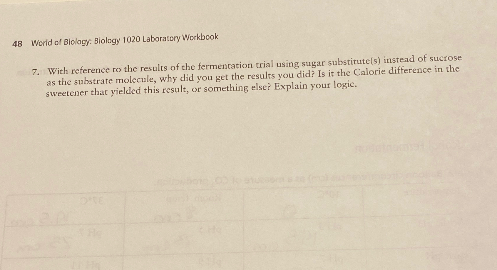 Solved 48 ﻿World of Biology: Biology 1020 ﻿Laboratory | Chegg.com