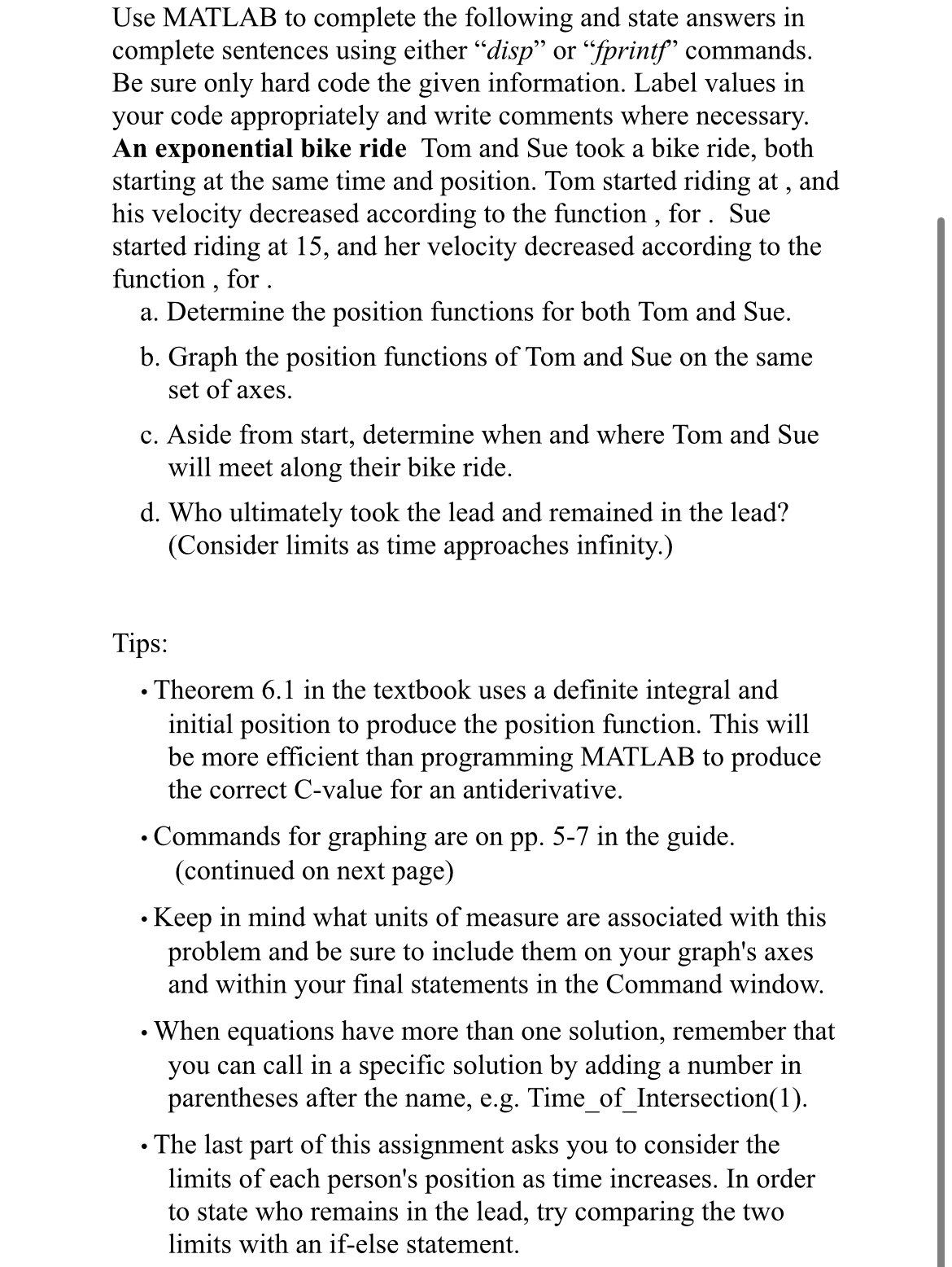 Solved MATLAB PLEASE