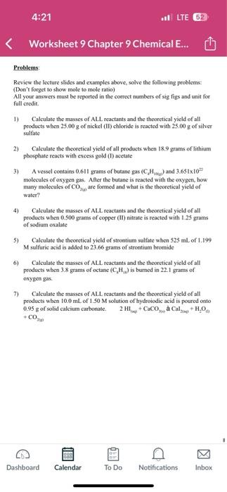 Solved Problems: Review the lecture slides and examples | Chegg.com