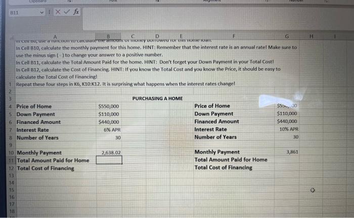 B11 A B D G mcen Du, use a function to calculate the | Chegg.com
