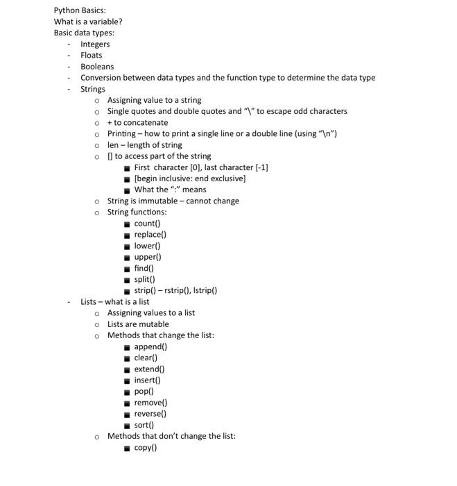 Solved Python Basies What Is A Variable Basic Data Types Chegg