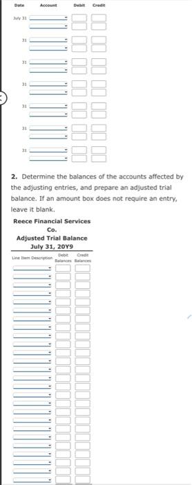[Solved]: Adjusting entries and adjusted trial balances Ree