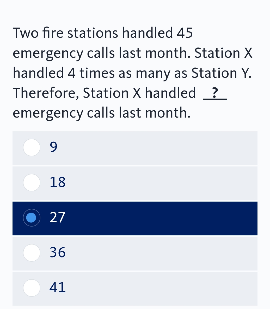 Solved Two fire stations handled 45 ﻿emergency calls last | Chegg.com