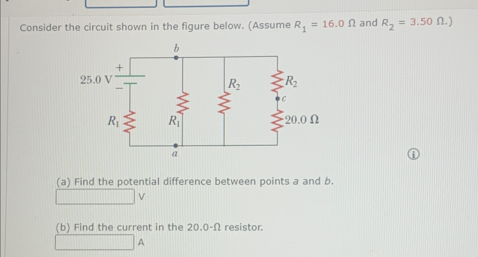 Solved Consider the circuit shown in the figure below. | Chegg.com