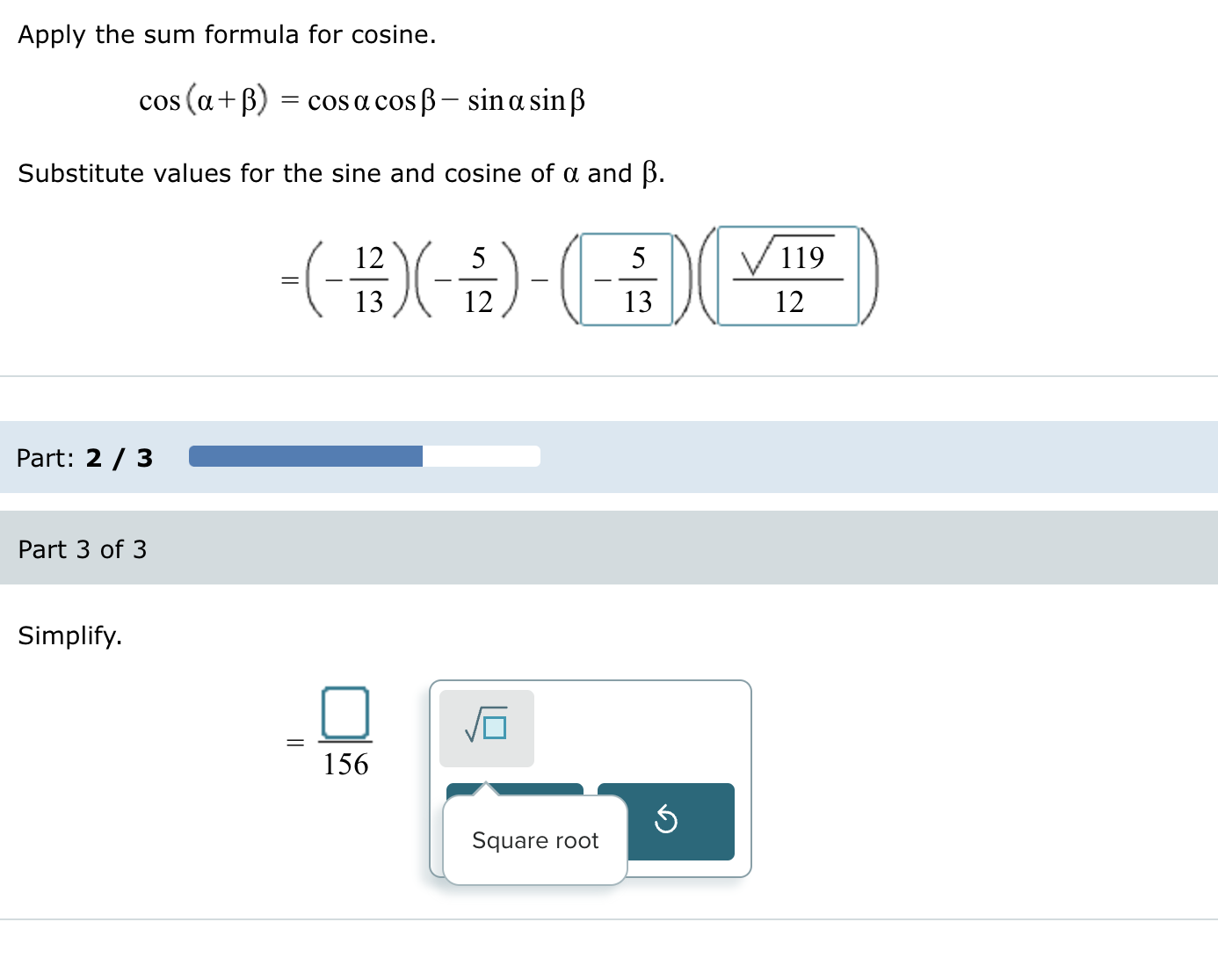 Solved Apply the sum formula for | Chegg.com