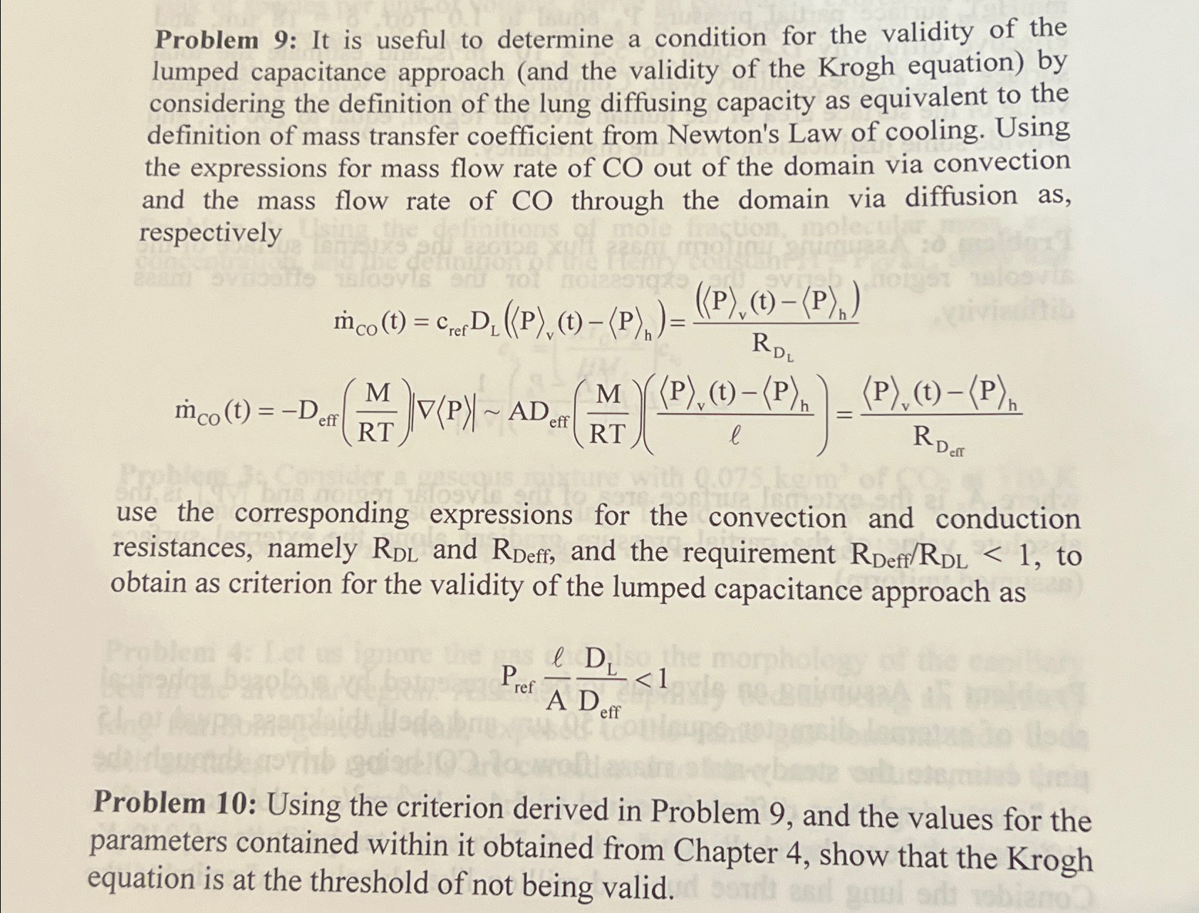 Solved Problem 9: It is useful to determine a condition for | Chegg.com