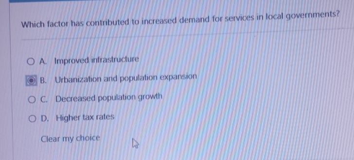 Solved Which factor has contributed to increased demand for | Chegg.com