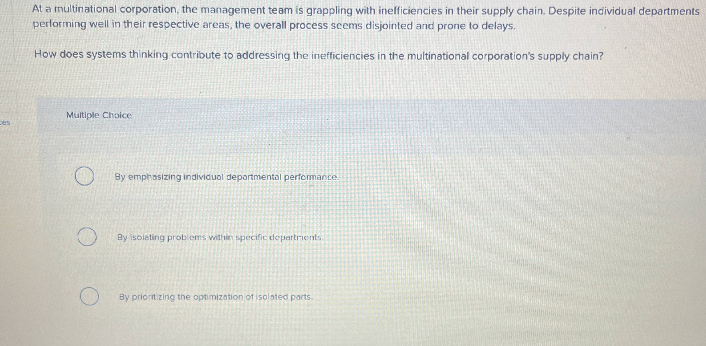 Solved At a multinational corporation, the management team | Chegg.com