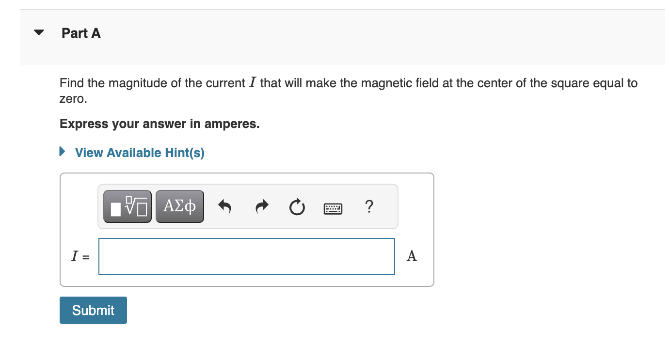 Part AFind the magnitude of the current I that will | Chegg.com Part AFind the magnitude of the current I that will | Chegg.com