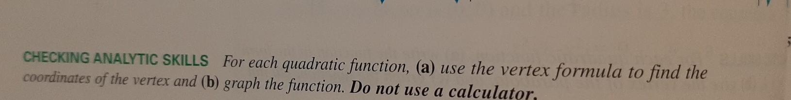Solved 30. P(x) = 2x2 - 8x + 9 CHECKING ANALYTIC SKILLS | Chegg.com