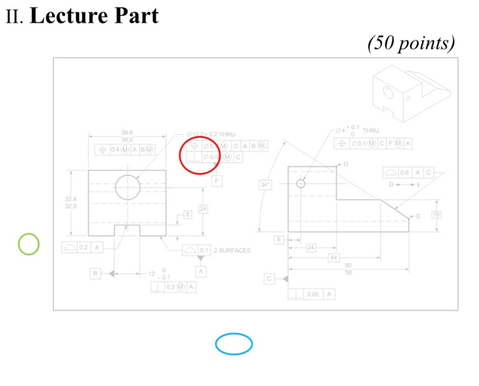 Solved 11. Lecture Part Drawing 1. Explain the feature | Chegg.com