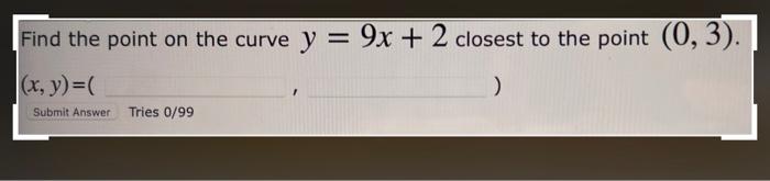 Solved Find the points on the curve y=x2+4 closest to the | Chegg.com