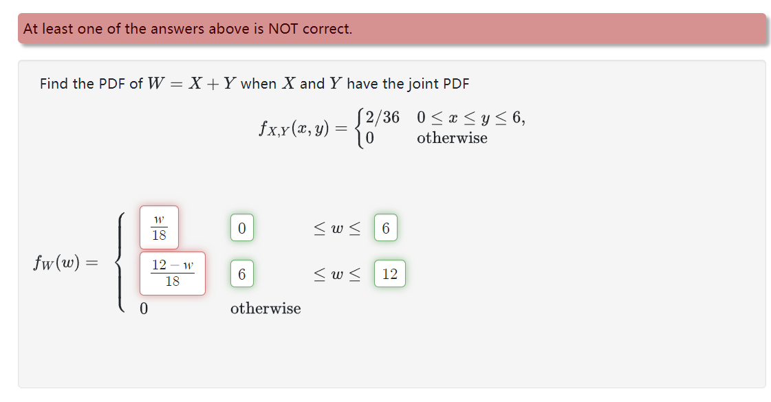 Solved Find the PDF of W=x+Y ﻿when x ﻿and Y ﻿have the joint | Chegg.com