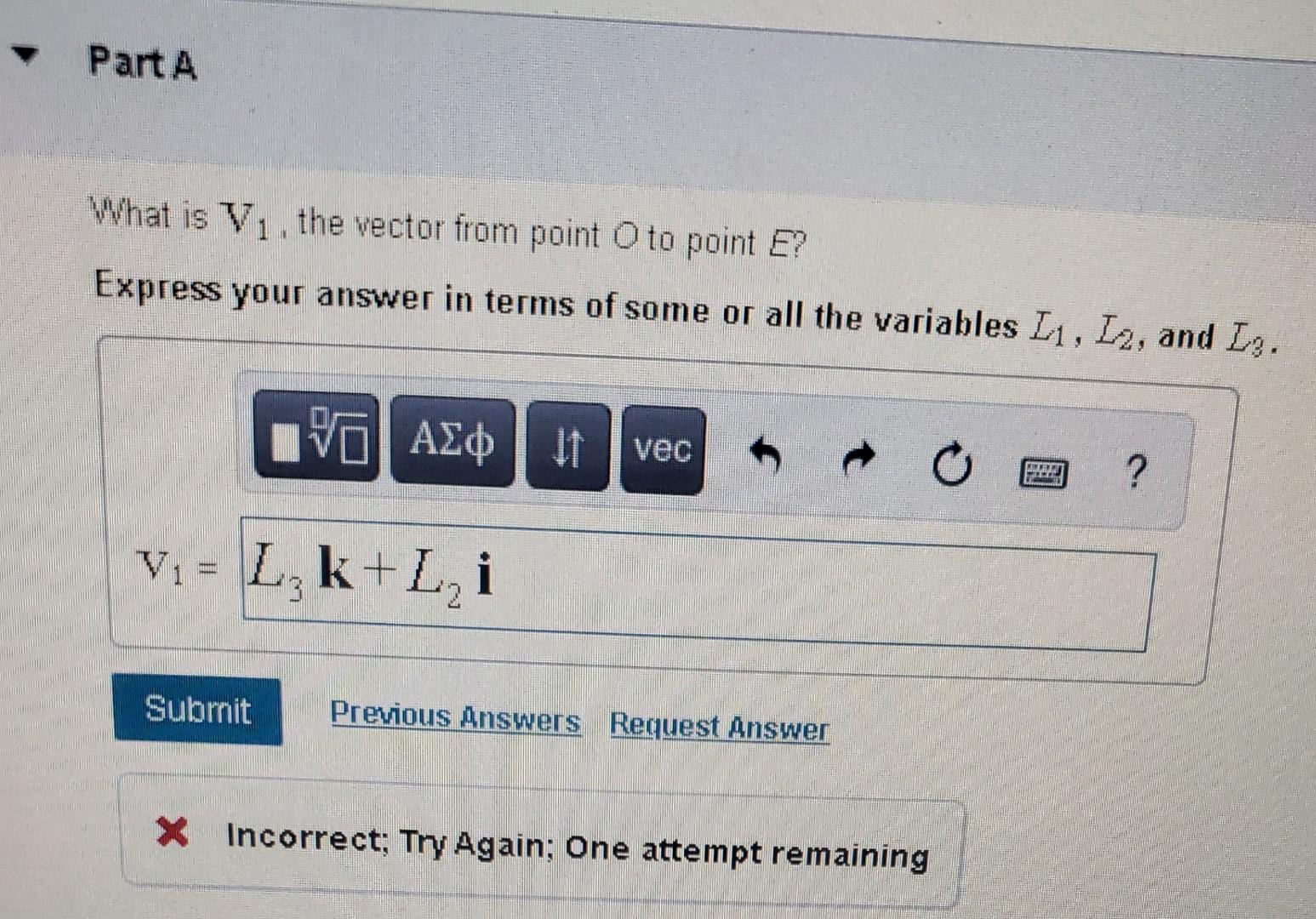 Solved Learning Goal: To practice vector addition in a unit | Chegg.com