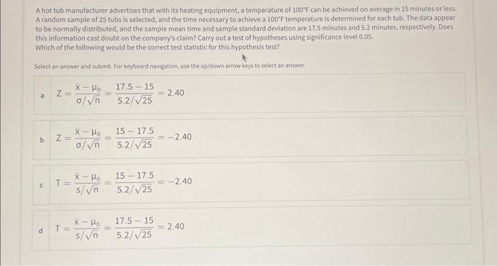 Solved A hot tub manufacturer advertises that with its | Chegg.com