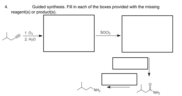 Solved Guided synthesis. Fill in each of the boxes provided | Chegg.com