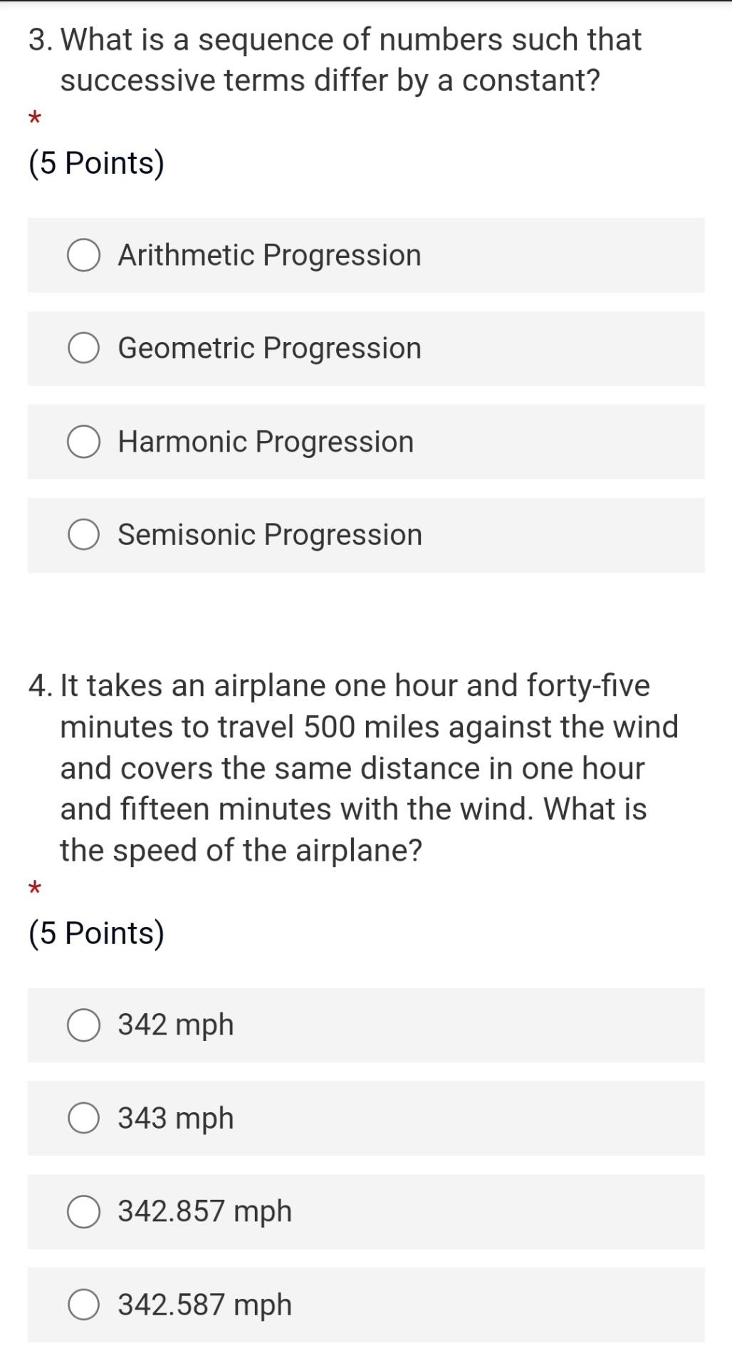 Solved 1 What Refers To A Sequence Of Numbers Where The Chegg