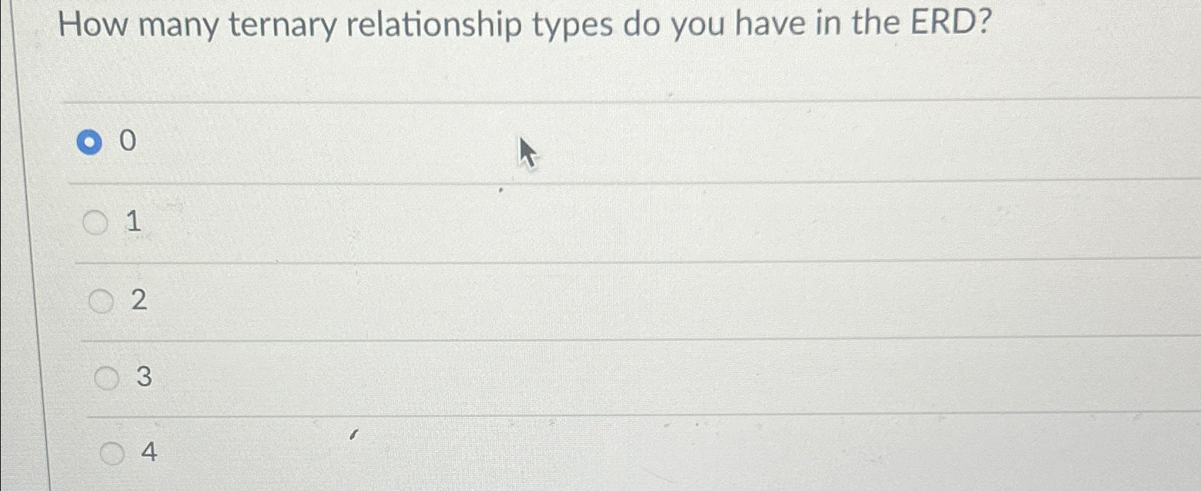 Solved How many ternary relationship types do you have in | Chegg.com