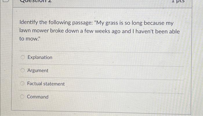 [ Identify the following passage: "My grass is so | Chegg.com
