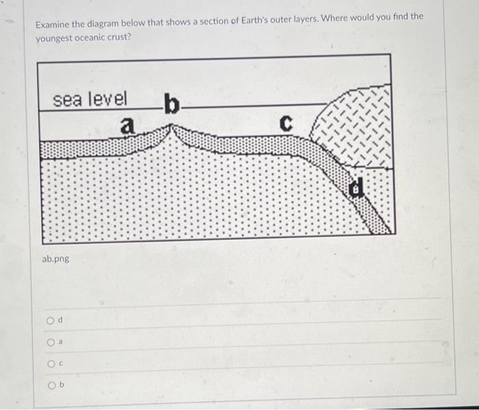 Solved Examine the diagram below that shows a section of | Chegg.com