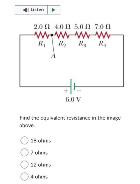 Solved Find the equivalent resistance in the image above. 18 | Chegg.com