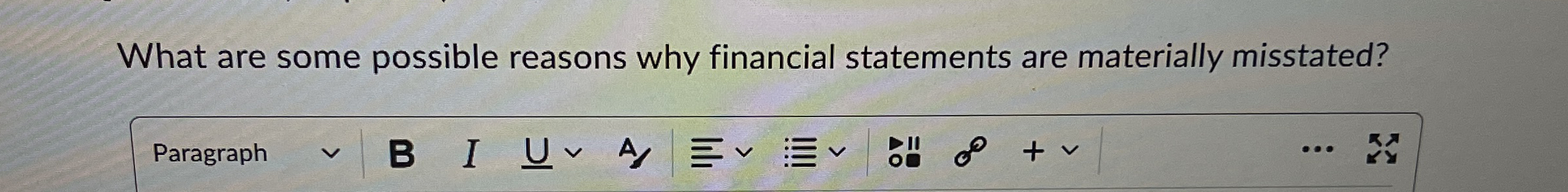 Solved What are some possible reasons why financial | Chegg.com