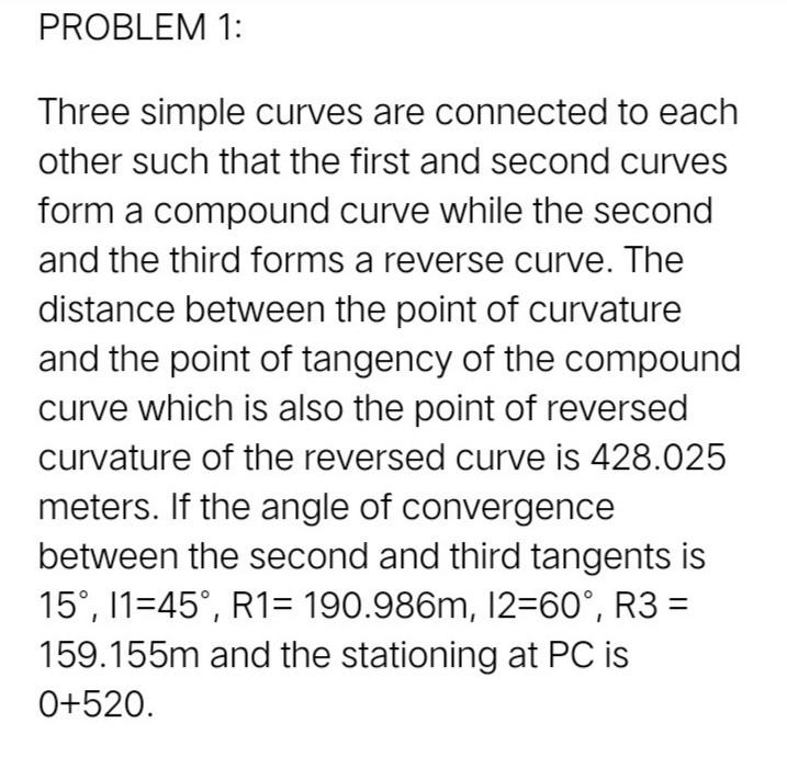 Solved PROBLEM 1: Three simple curves are connected to each | Chegg.com