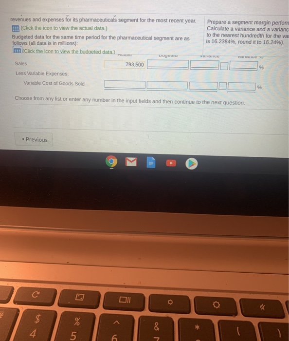 Solved Question Help Prepare a segment margin performance | Chegg.com