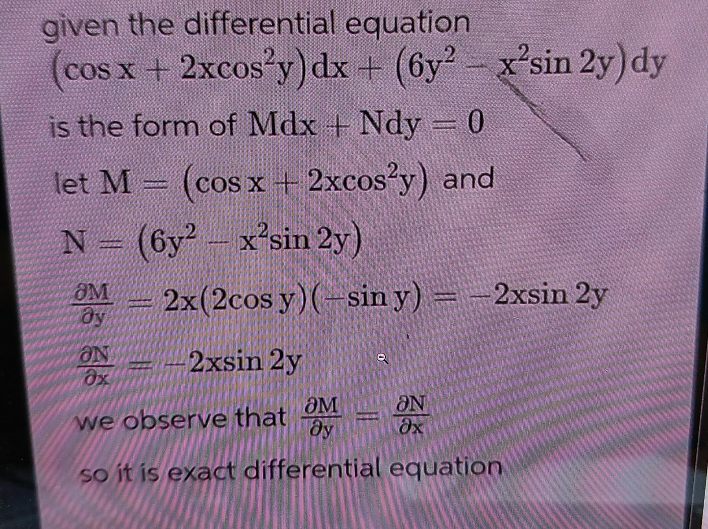Solved please explain about partial derrivative how to get | Chegg.com