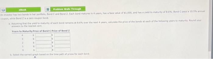 Solved oupon, white boond 2 is in zero esupon bond. a. | Chegg.com