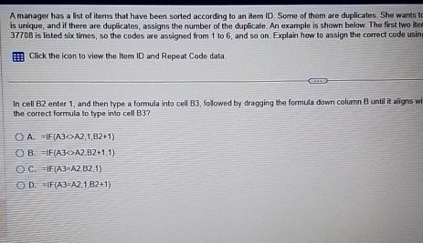 Solved A manager has a list of items that have been sorted | Chegg.com