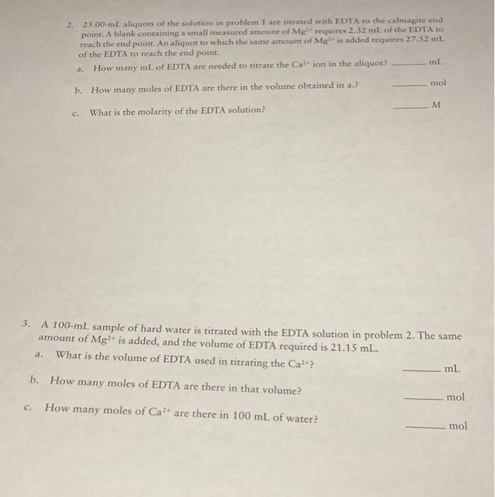 Solved Show all calculations necessary to answer the | Chegg.com