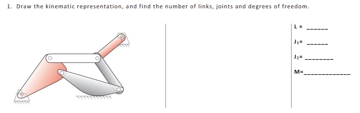 Solved Draw the kinematic representation, and find the | Chegg.com