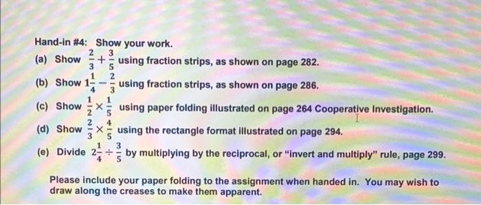 Solved 1 2 Hand-in #4: Show your work. 2 3 (a) Show 3 +; | Chegg.com