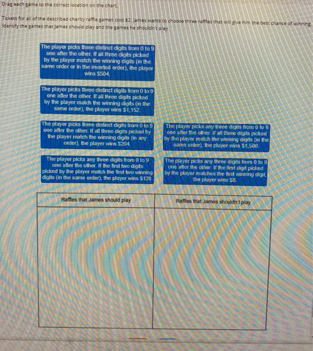 Solved Drag Each Value To The Correct Location On The Tree 
