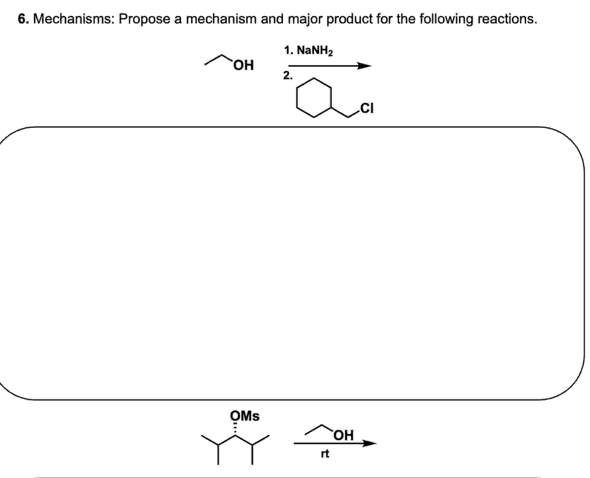 Solved Mechanisms: Propose a mechanism and major product for | Chegg.com