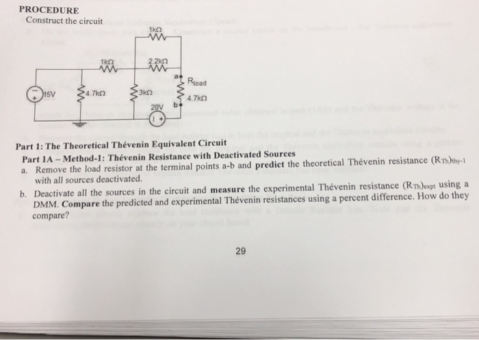 Solved PROCEDURE Construct the circuit Sosv {4.762 {3k7 460 | Chegg.com