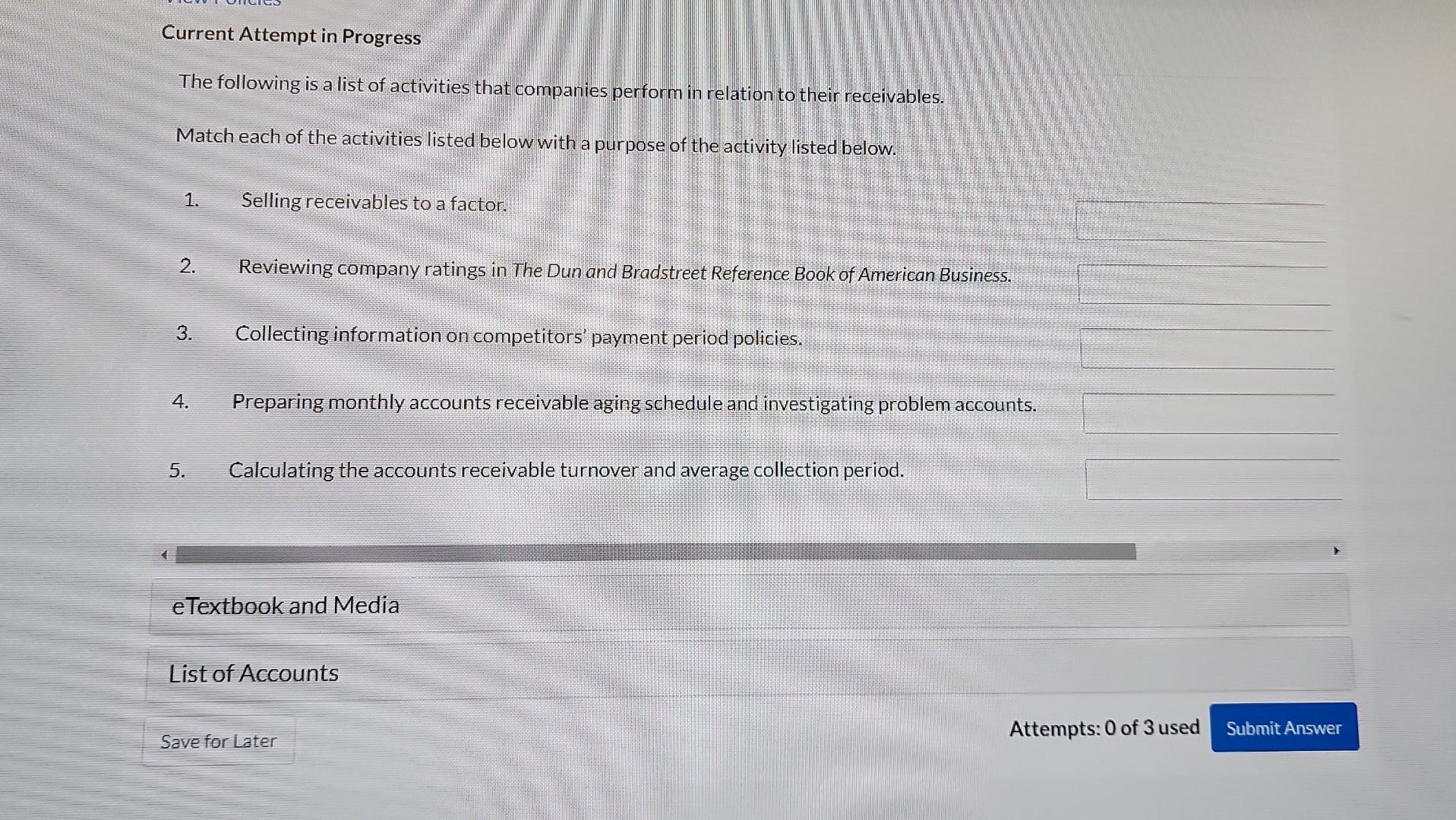 Solved The following is a list of activities that companies | Chegg.com