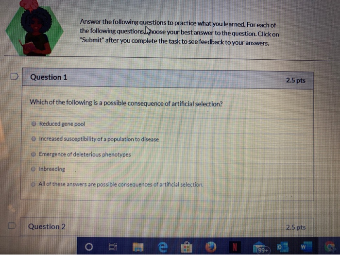 Solved Which of the following is a possible consequence of | Chegg.com